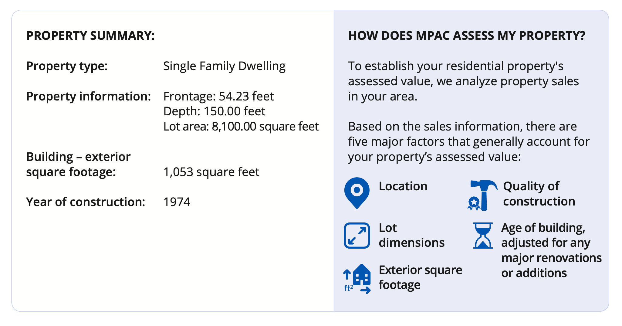 Reading Your Property Assessment Notice MPAC Reading Your Property Assessment Notice MPAC